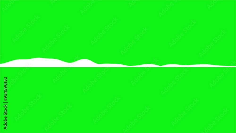 Audio spectrum green screen, Sound wave animation with black bars ...