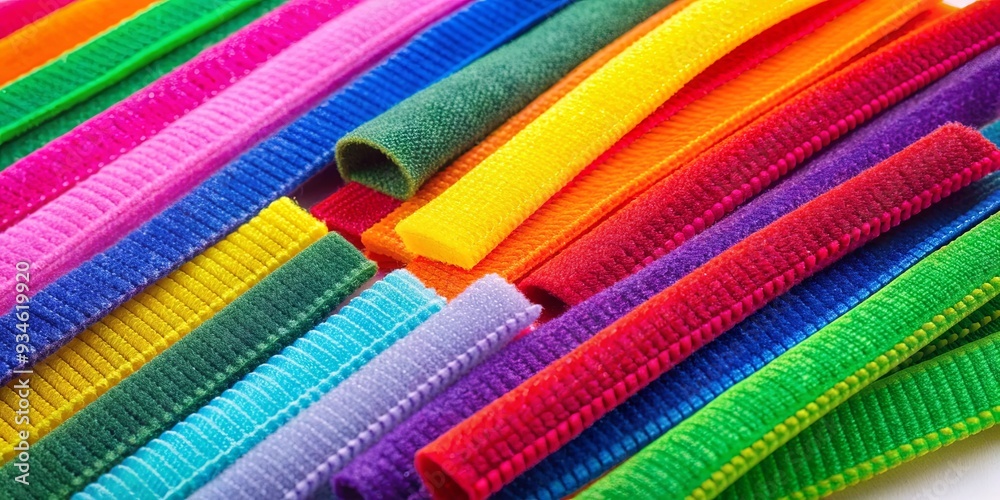 Colorful pack of velcro strips in assorted vibrant colors for crafts ...