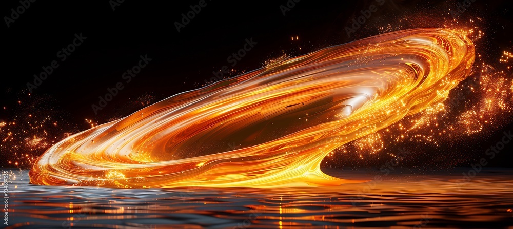 Black hole distorting 3D spacetime with 2D light paths bending under ...