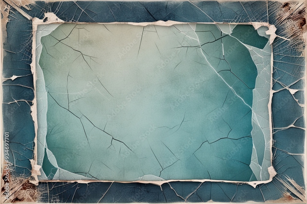 Fragile Photocopy Texture Frame with Detailed Marks, Cracks, and Wash ...