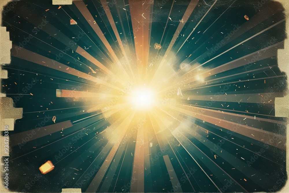 Vintage Film Aesthetic Overlay with Radiance, Debris, and Unique Light ...
