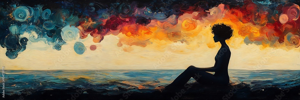 Therapy Session serene scene of person sitting psychiatrist couch their ...