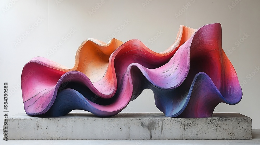 2d Graffiti Emerging into 3D Sculptures poster depicting 2D graffiti ...