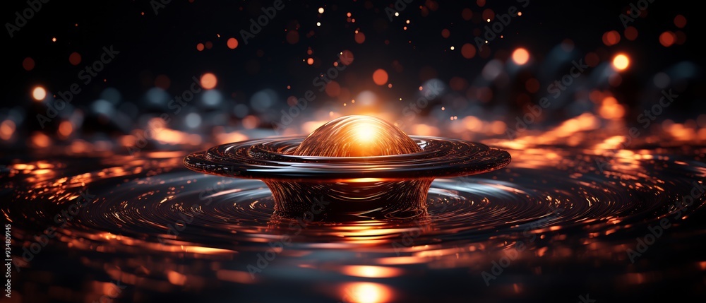 Black hole surrounded by a 3D glow of Hawking radiation with 2D ...