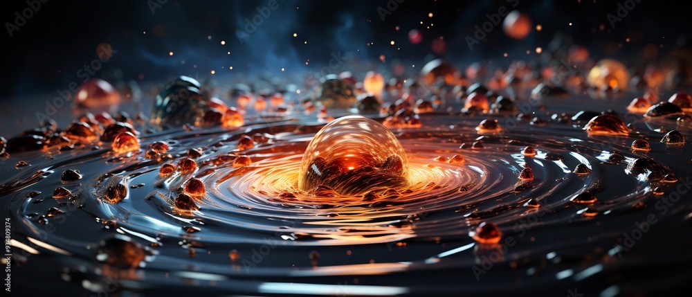 Black hole surrounded by a 3D glow of Hawking radiation with 2D ...