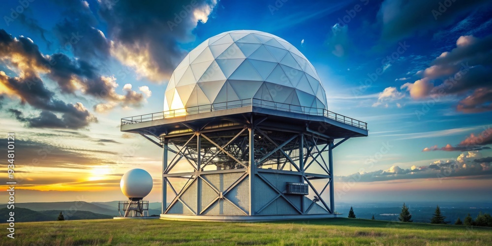 State-of-the-art radar system for space defense monitoring by operators ...