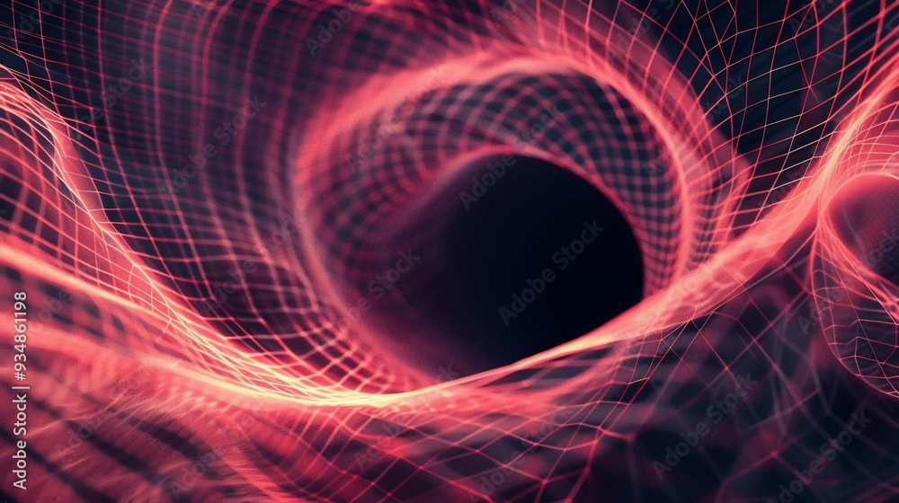 Vector depiction of a black hole with a clearly defined Schwarzschild ...
