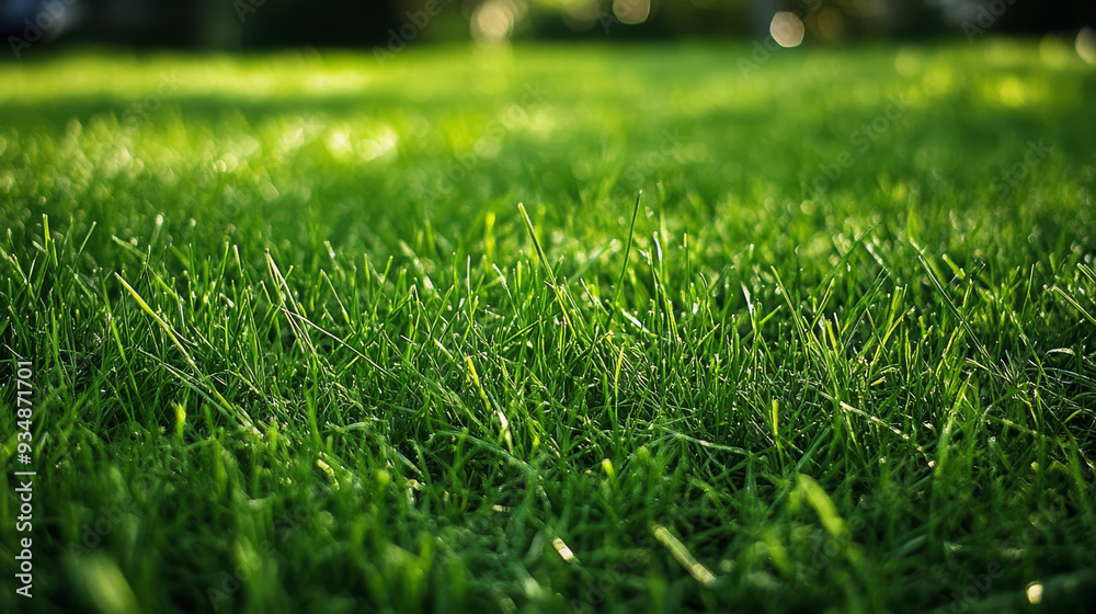 Green grass texture. Expansive field of fresh green grass, a springtime ...