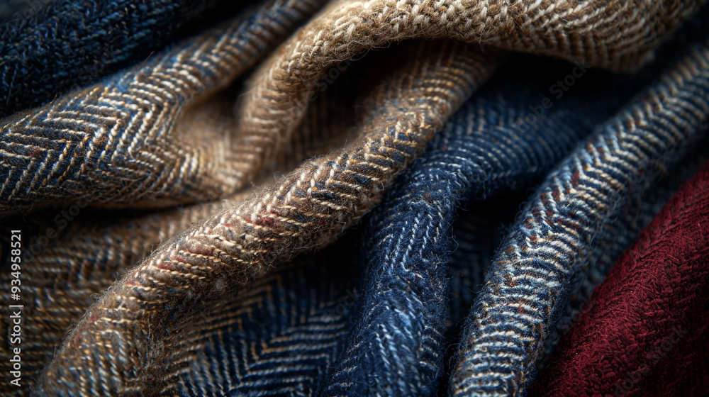 A classic color palette with muted navy blue, soft cream, rich burgundy ...