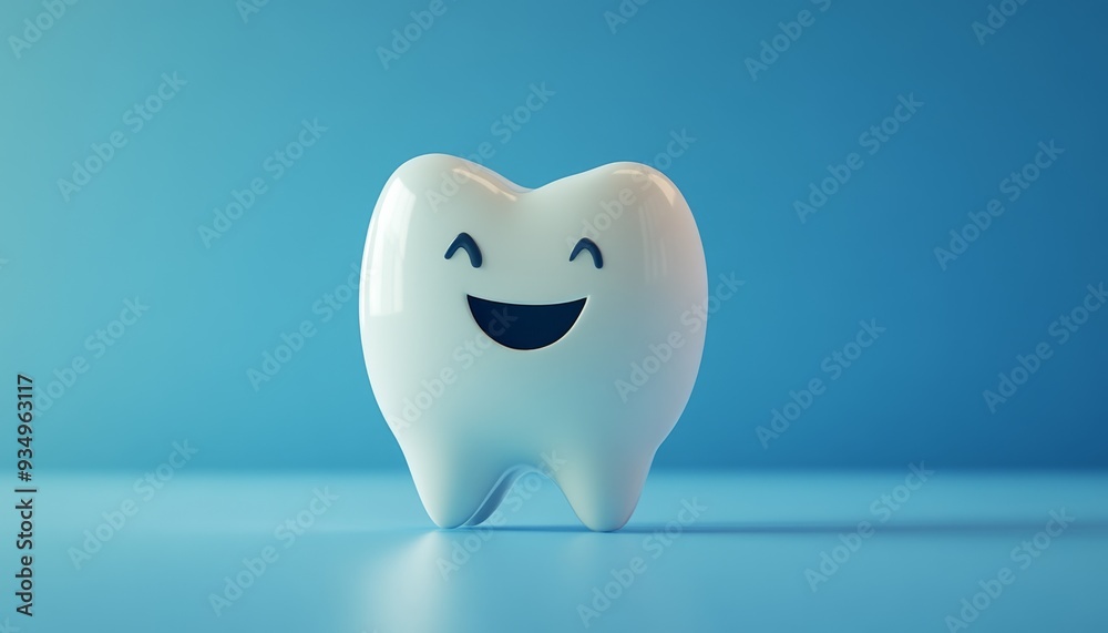 Cheerful Tooth Mascot: Playful Character Design for Dental Health ...