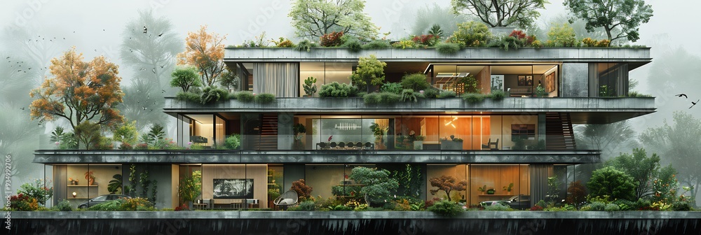 Vector infographic showing impact of ecofriendly architecture ...