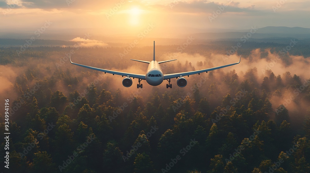 Vector infographic showing the impact of air travel on carbon emissions ...