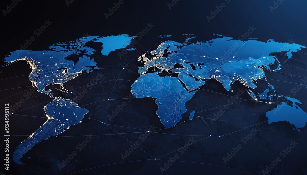 Metaverse Technology is integrated into the world map and has ...
