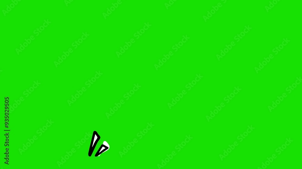 Neon Cartoon Power effects Animation on Alpha Channel. 3D Electric ...