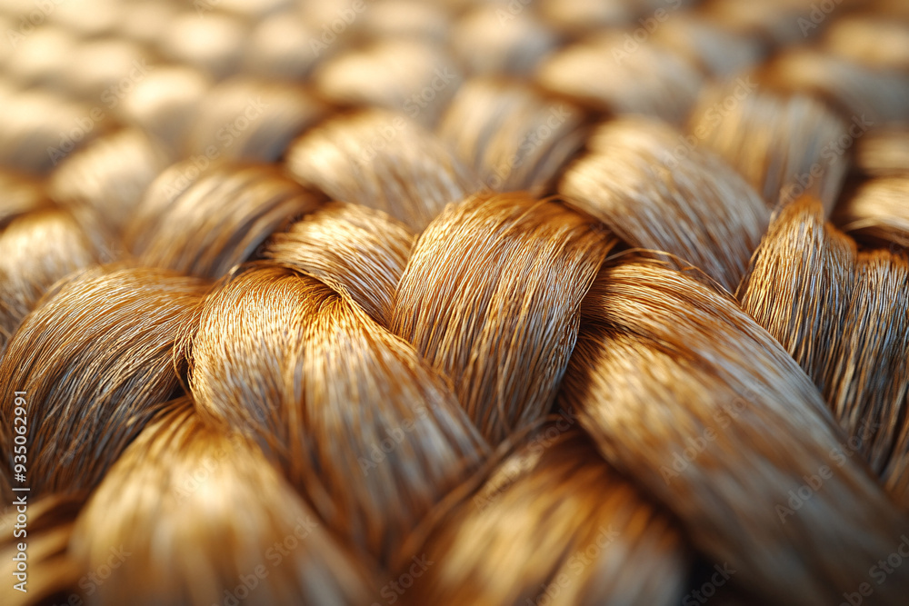 Highly detailed microscopic view of fabric texture, showing the ...