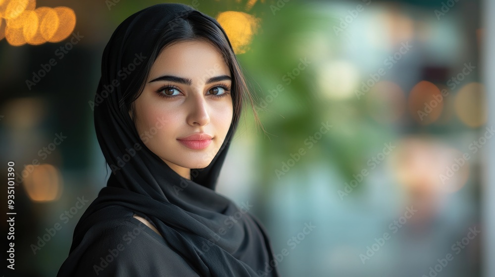 Muslim woman models with headscarves look face beautiful and attractive ...