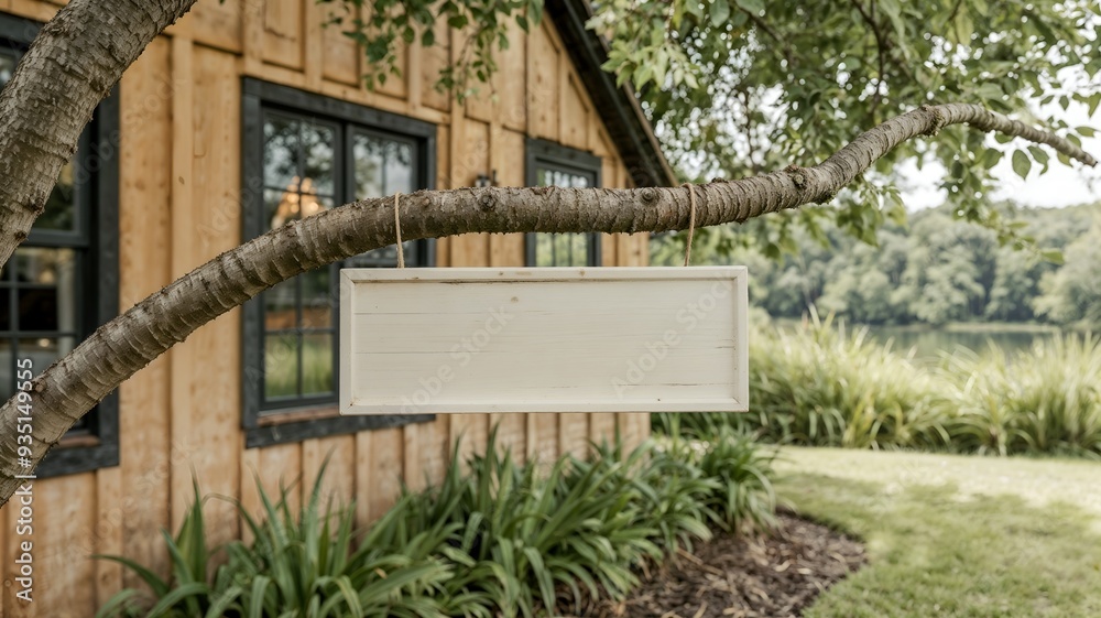 Rustic and Elegant Wooden Signboards in Charming Garden Settings with ...