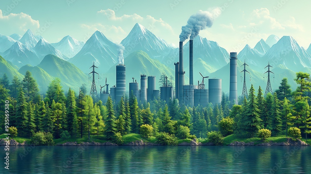 Infographic comparing the energy output and environmental impact of ...