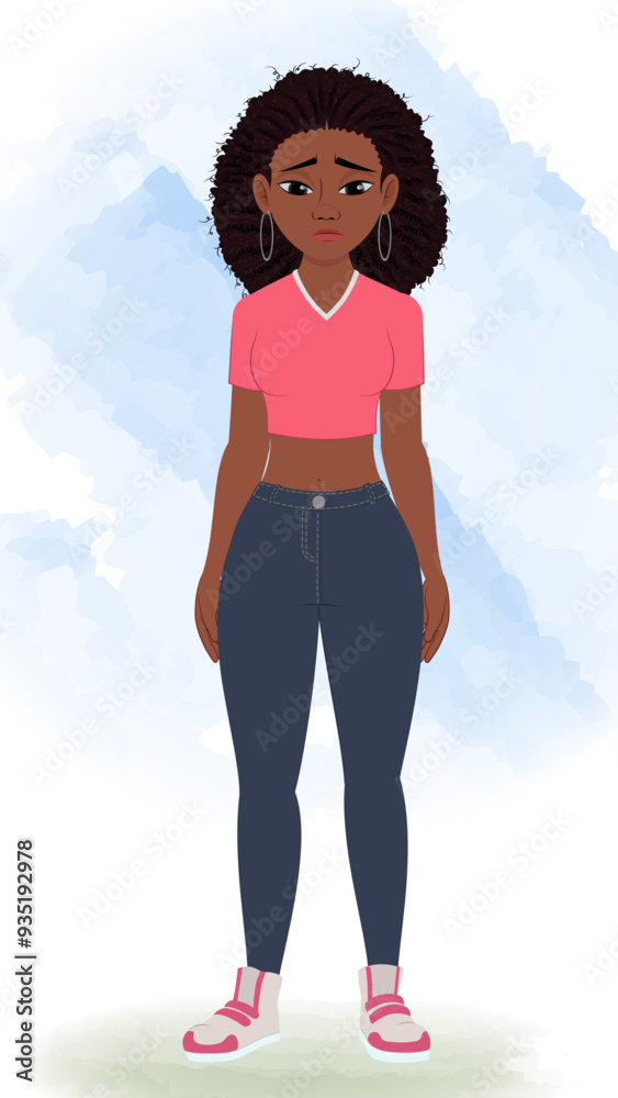 Girl cartoon character set . Cartoon character model sheet. Cartoon ...