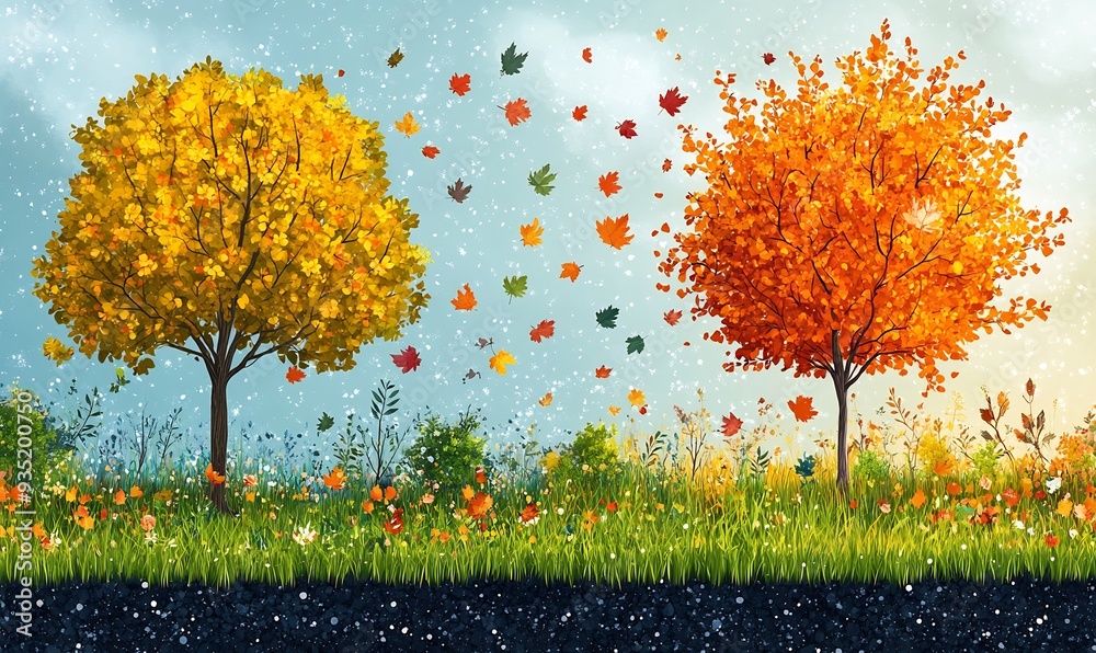 Infographic illustrating the relationship between deforestation and the ...