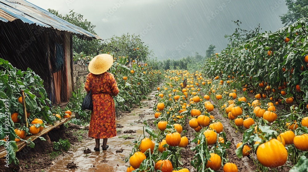 Infographic showing the impact of Climate Change on food security with ...