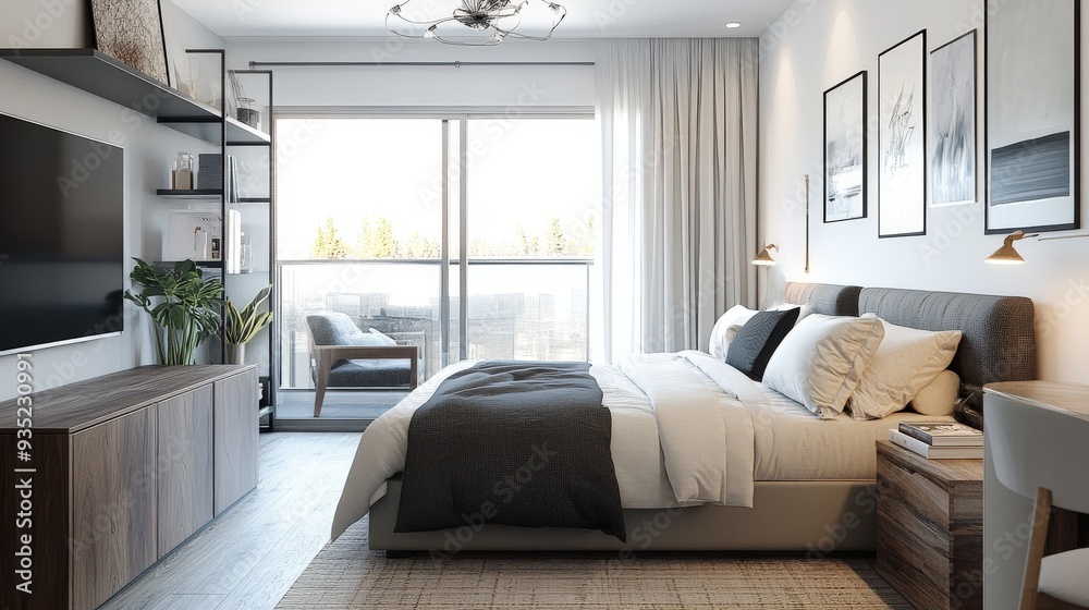 Discover the appeal of a chic studio apartment with smart storage ...
