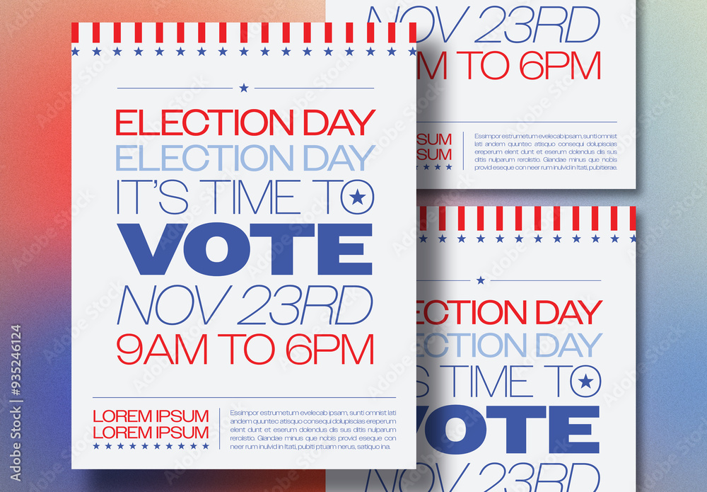 US Election Day Poster Stock Template | Adobe Stock