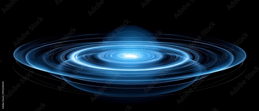 Infographic visualizes Schwarzschild radius of a black hole showing 3D ...