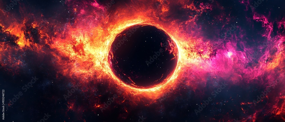 Infographic visualizes Schwarzschild radius of a black hole showing 3D ...