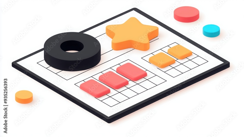 Futuristic 3D BCG Matrix chart visualizing Stars, Cash Cows, Question ...
