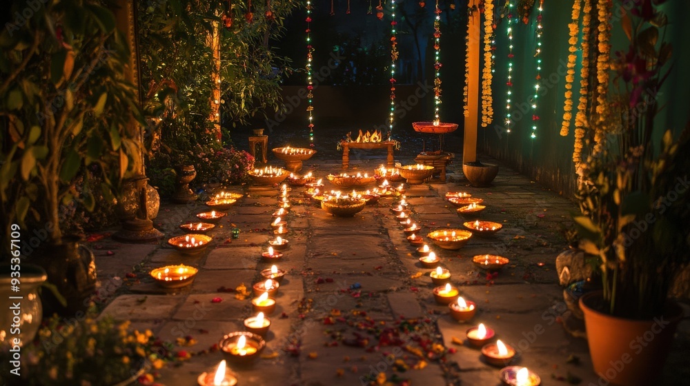 Celebrate the Festival of Lights by decorating your home with candles ...