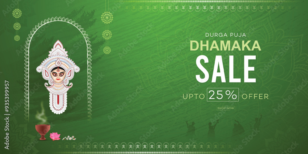 Durga Puja Sale, Celebrate Durga Puja Festival Offer, with. Durga Puja ...