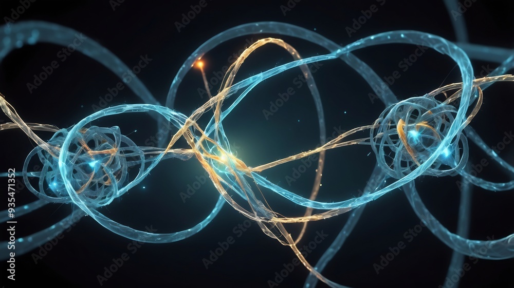 Stunning Illustration of Quantum Entangled Photons, Featuring ...