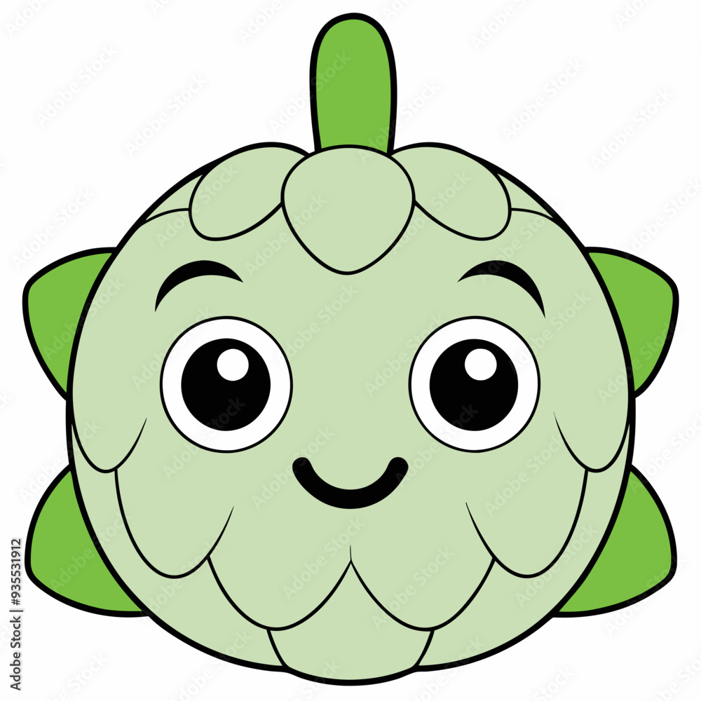 Cherimoya Fruit fruit Coloring Page svg Stock Vector | Adobe Stock