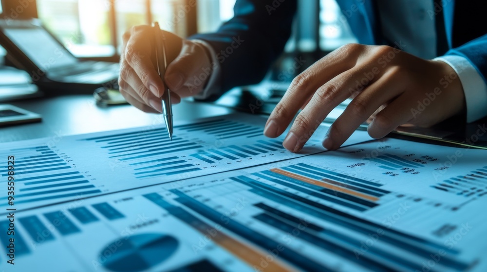 Excel stat spreadsheet featuring business analytics graphs, statistics ...