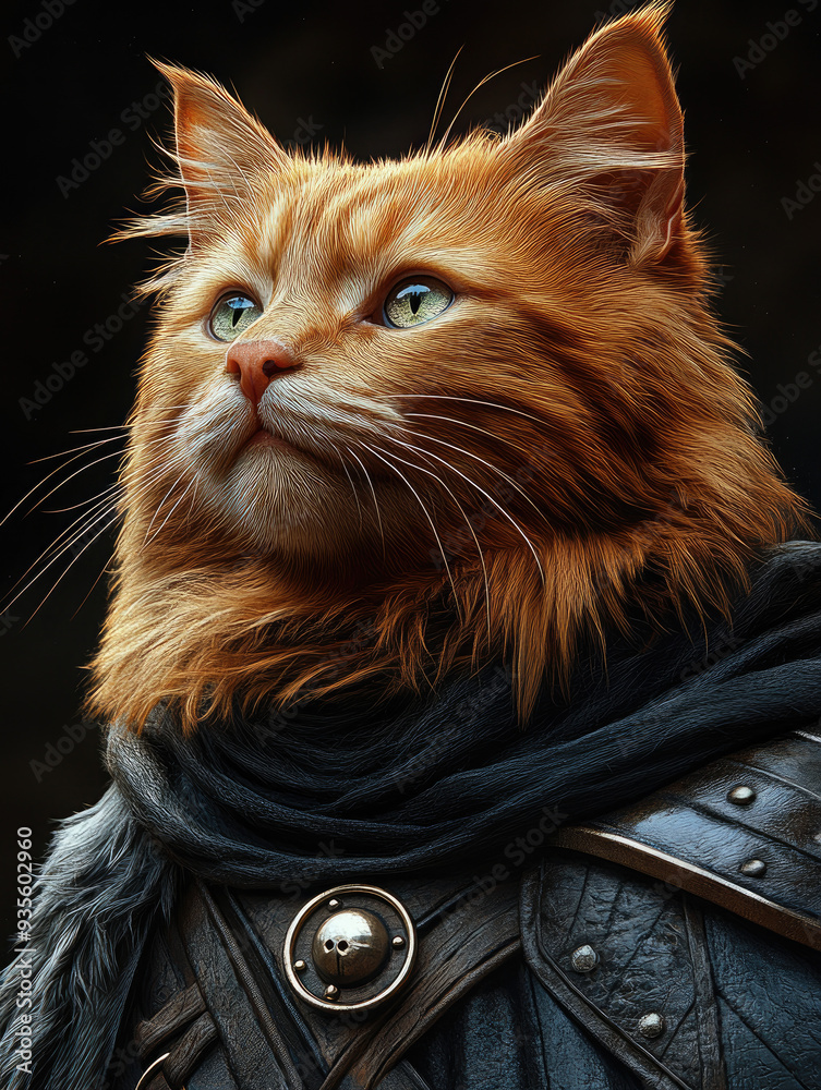 Cute and adorable cat dressed as a queen with a big crown, queen's ...