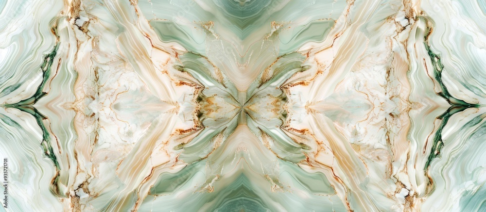 Book match pattern natural Italian marble featuring a beige white light ...