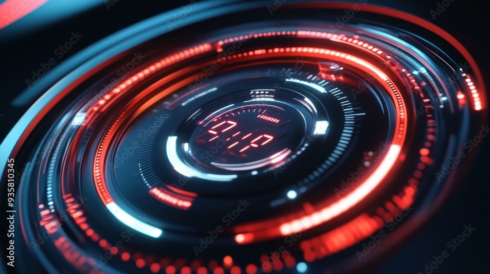 Download progress bar or round indicator of web speed. Sport car ...