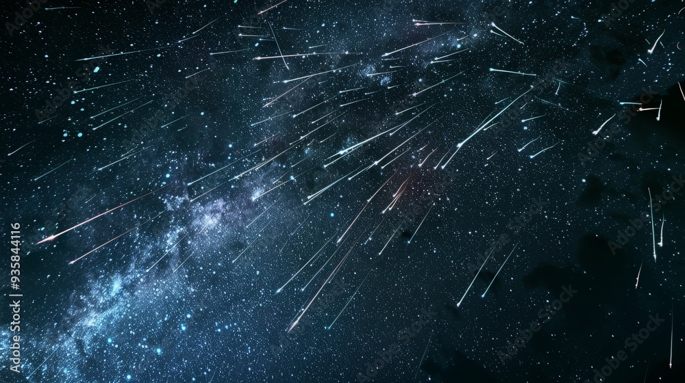 Meteor showers dazzle the night sky with shooting stars, brief but ...