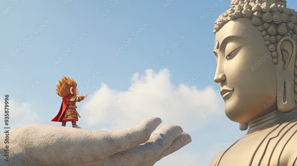 The Classic Scene of Sun Wukong's Havoc in Heaven and His Confrontation ...