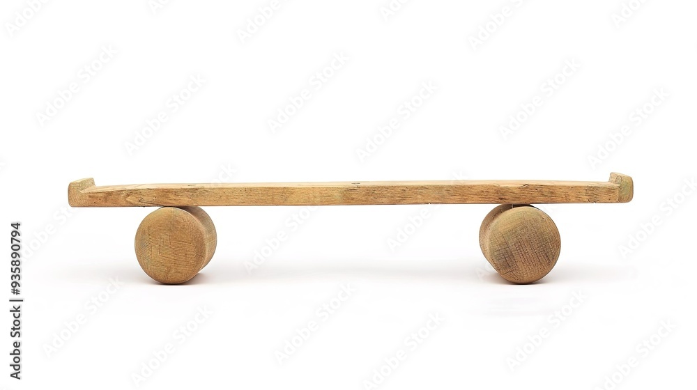 Seesaw on a White Background: Classic Playground Seesaw Illustration ...