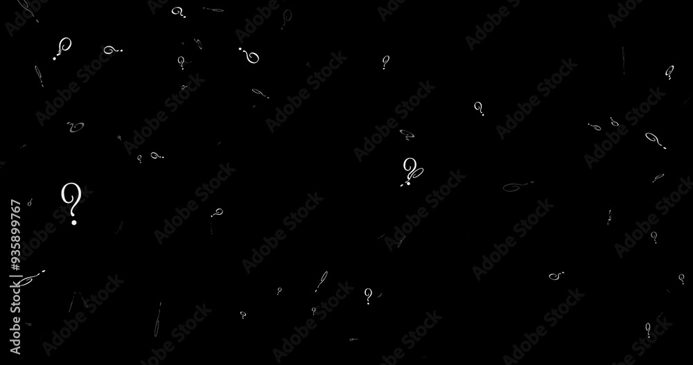 Question marks rising raising multiple doubts and haters around overlay ...