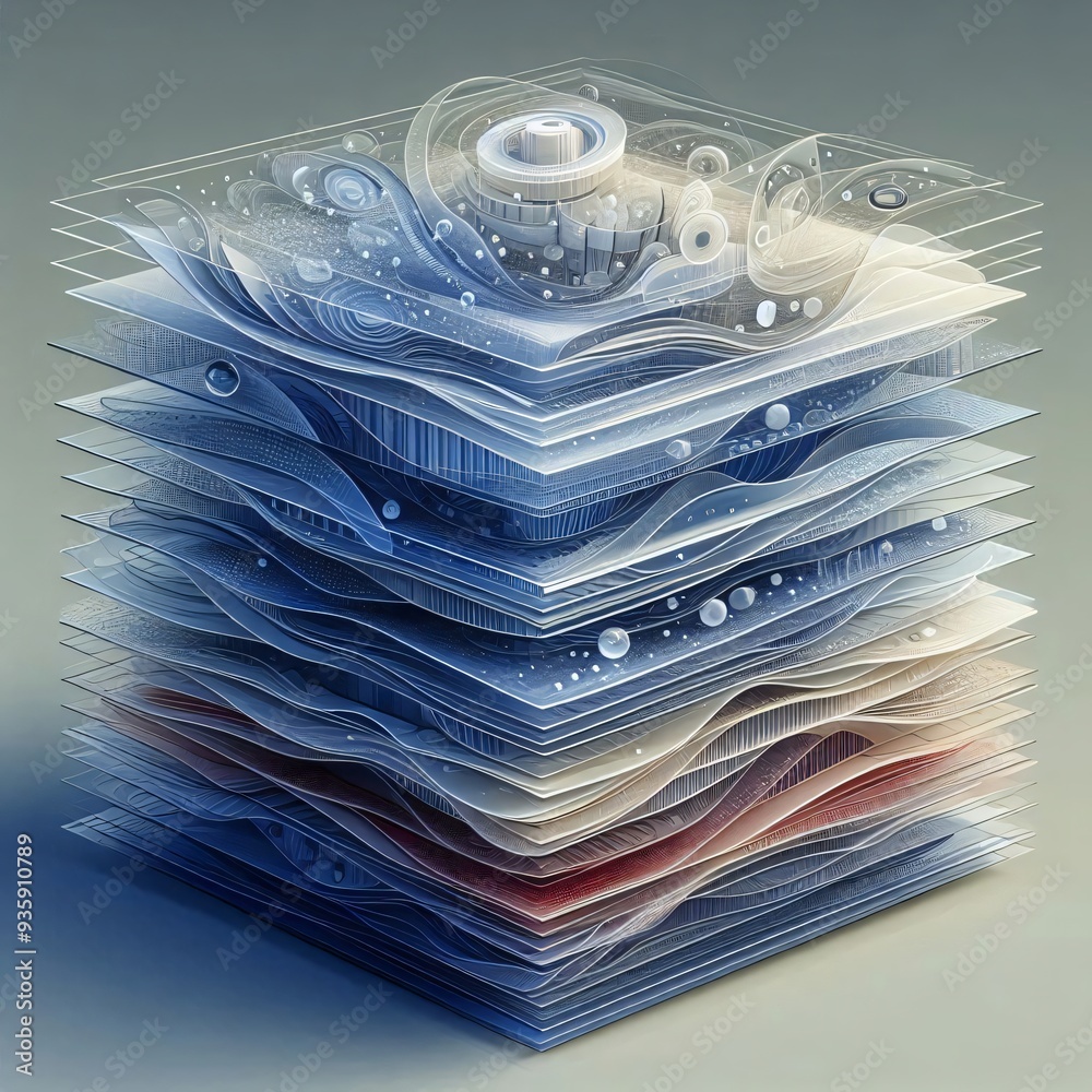 A towering heap of old magazines, discarded and forgotten, a forgotten ...