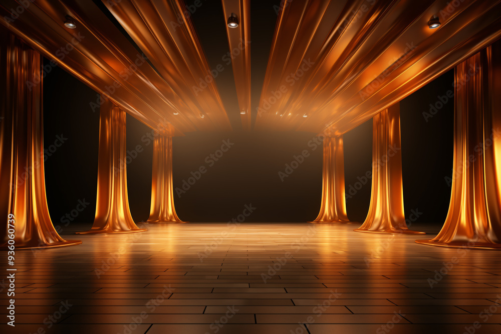 Modern dance performances stage light background with spotlight ...