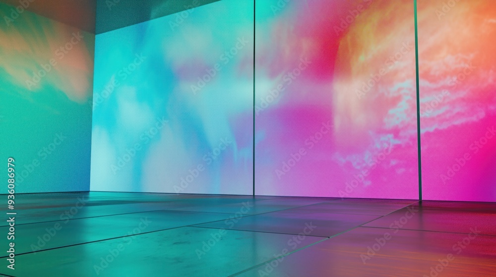 Gradient background, a sense of space and place, the shadow effect adds ...