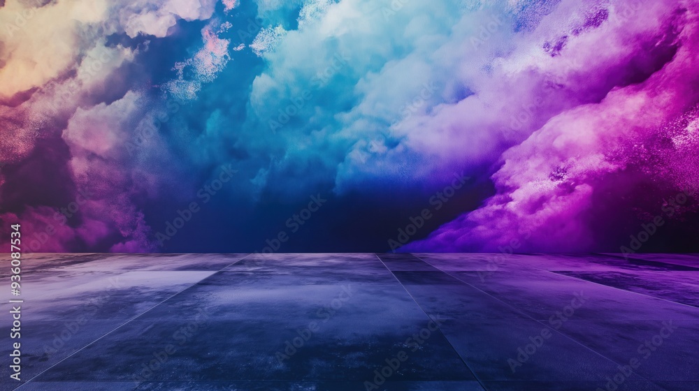 Gradient background, a sense of space and place, the shadow effect adds ...