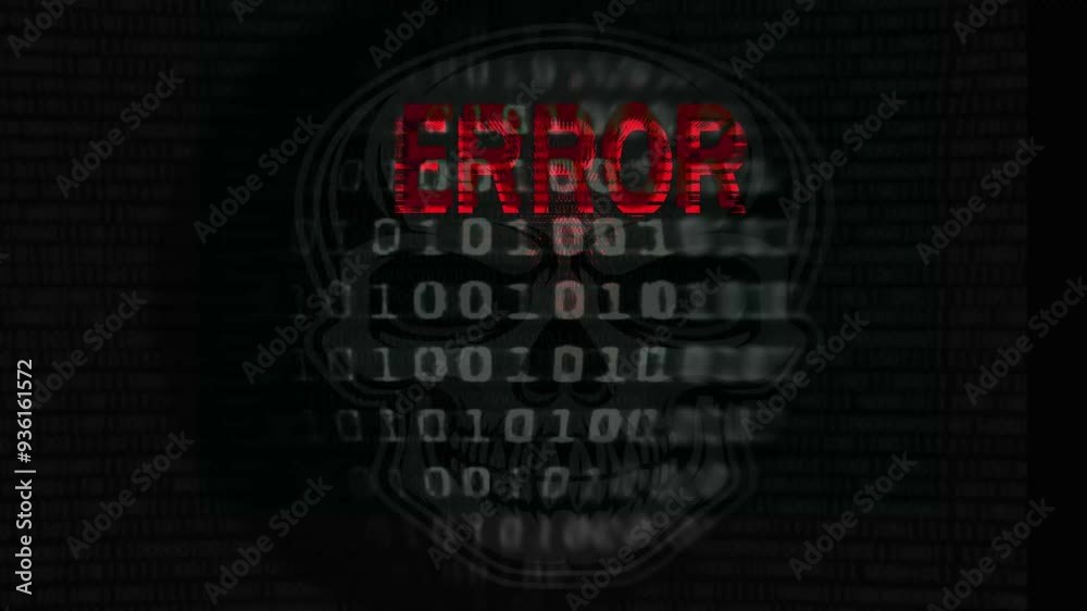 Digital animation of binary codes. Binary code background. Algorithm ...