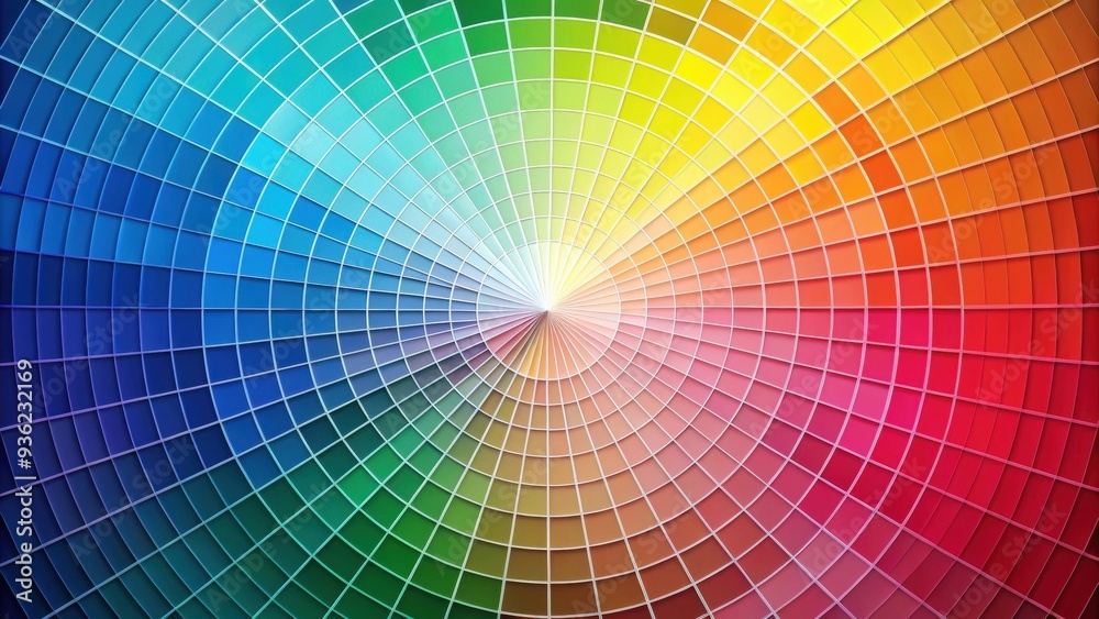 Color wheel with various shades and tones, featuring color names ...