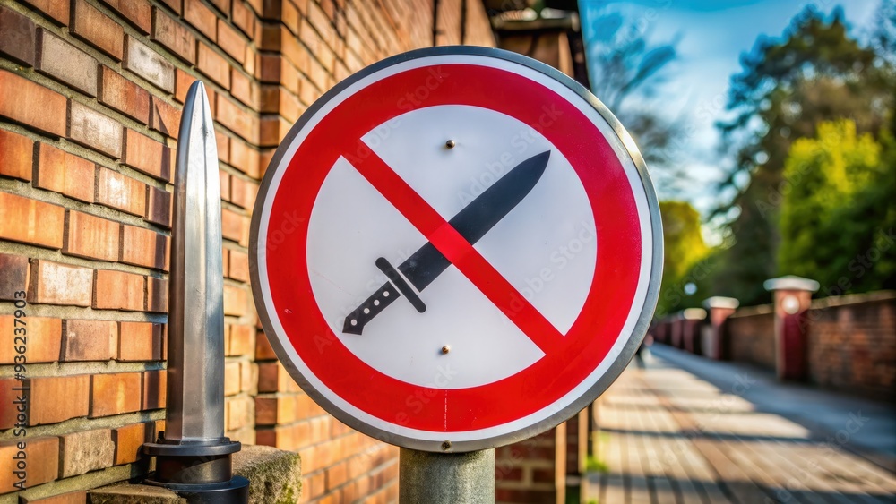 A circular prohibition symbol with a red diagonal line through a simple ...
