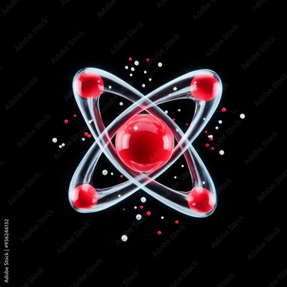 atom science, concepts of quantum computing, science and innovation ...